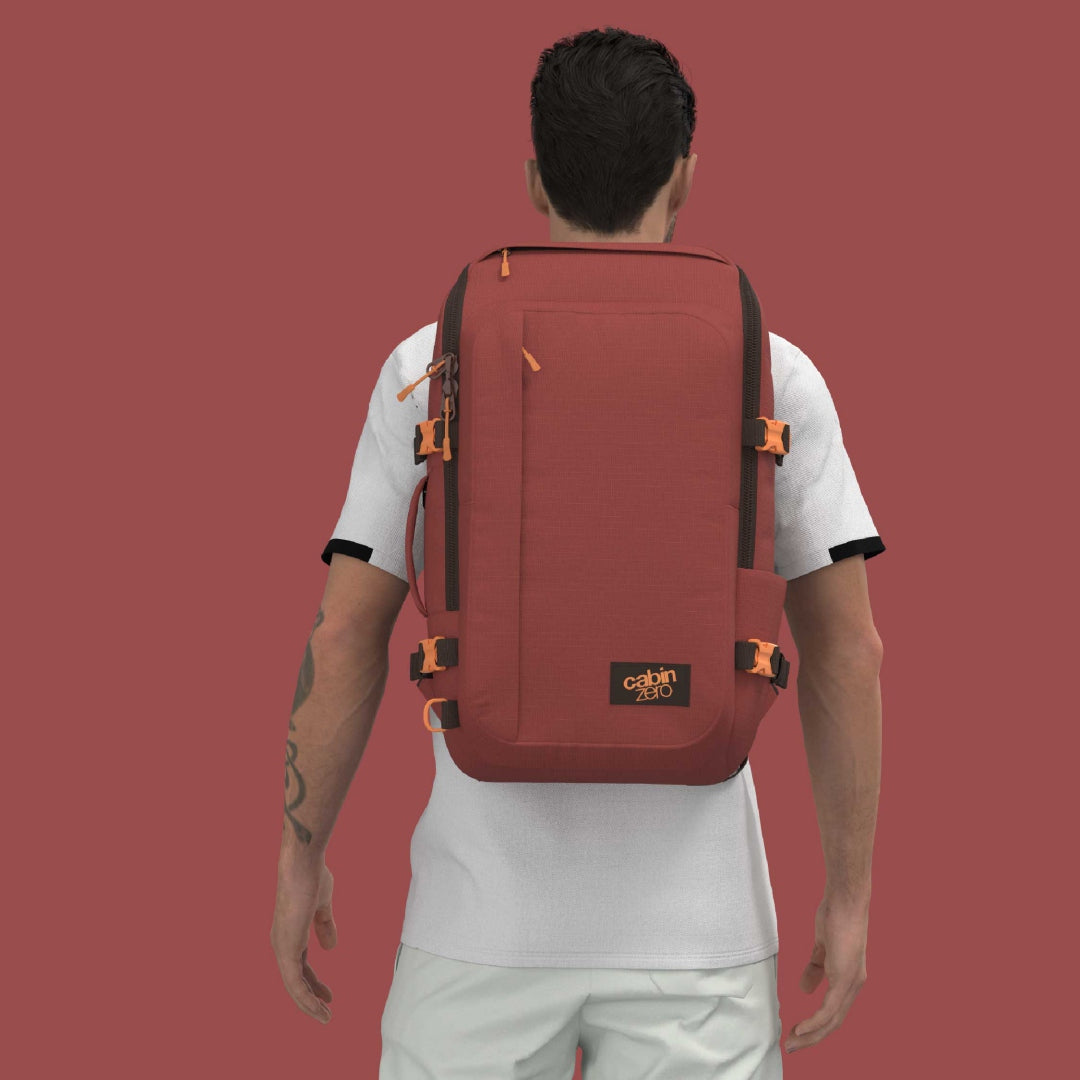 ADV Backpack & Rucksack - 32L Sangria Red | CABINZERO