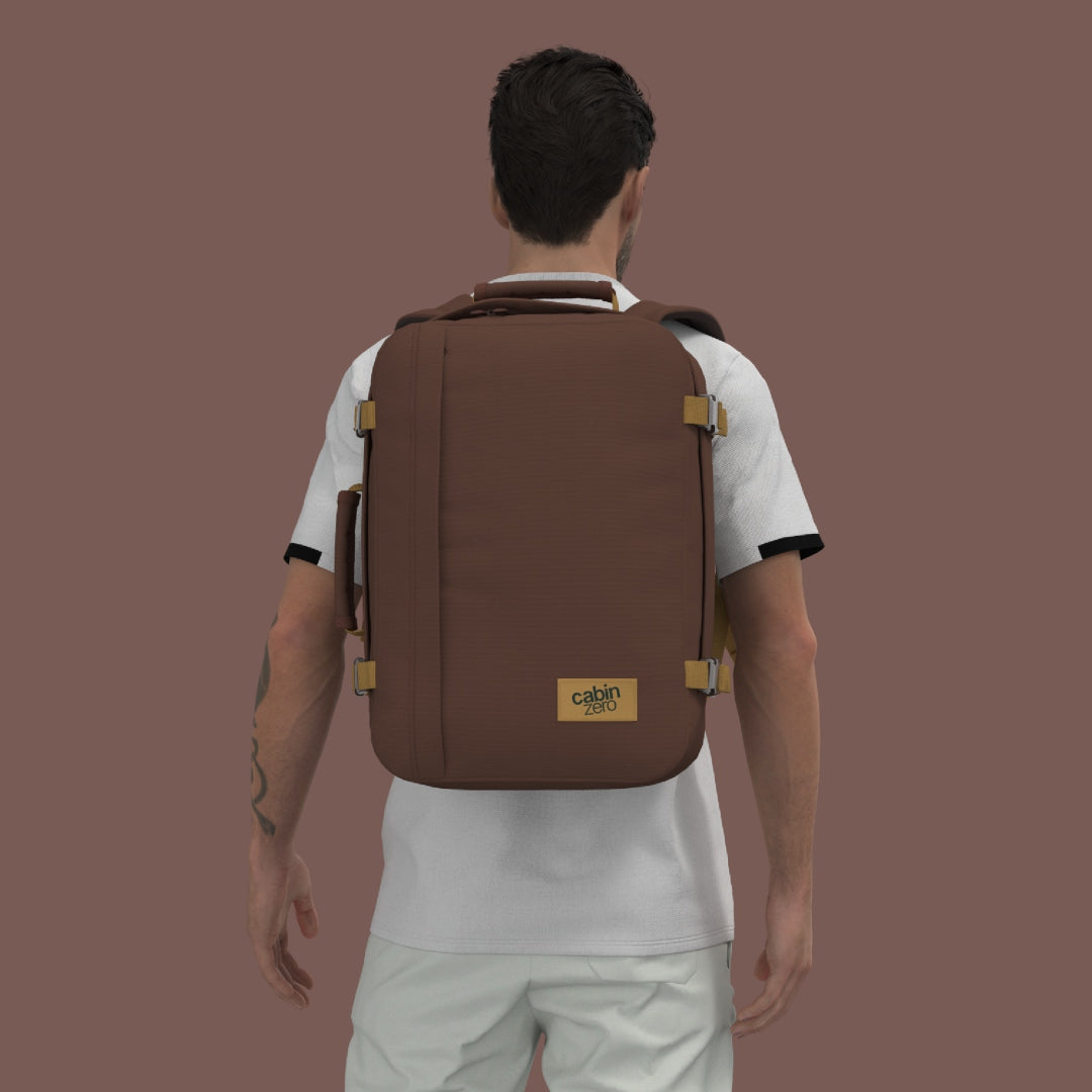 Classic Backpack & Rucksack - 36L Belgian Chocolate | CABINZERO